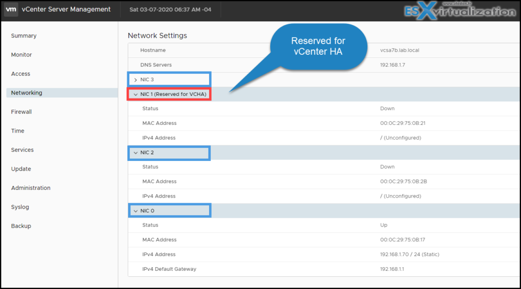 What is vCenter Server 7 Multi-Homing? - ESX Virtualization