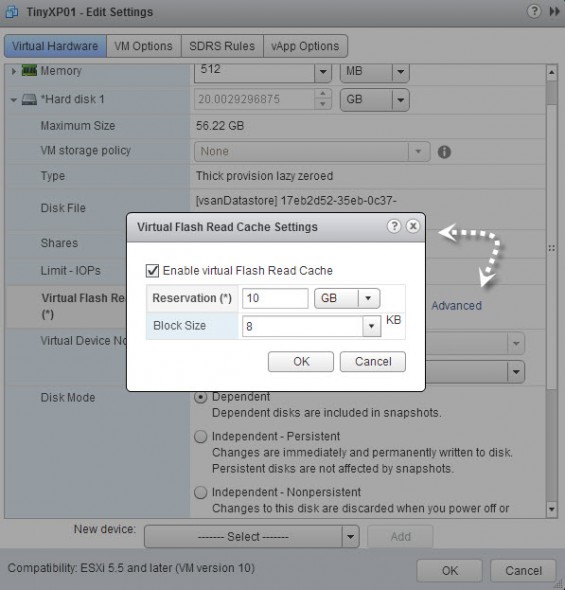 VMware vFlash Read Cache (vFRC) configuration steps - ESX Virtualization