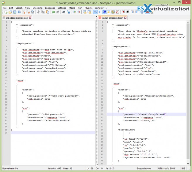 vCenter Appliance 6.0 - Simplified Scripted Installation - ESX ...