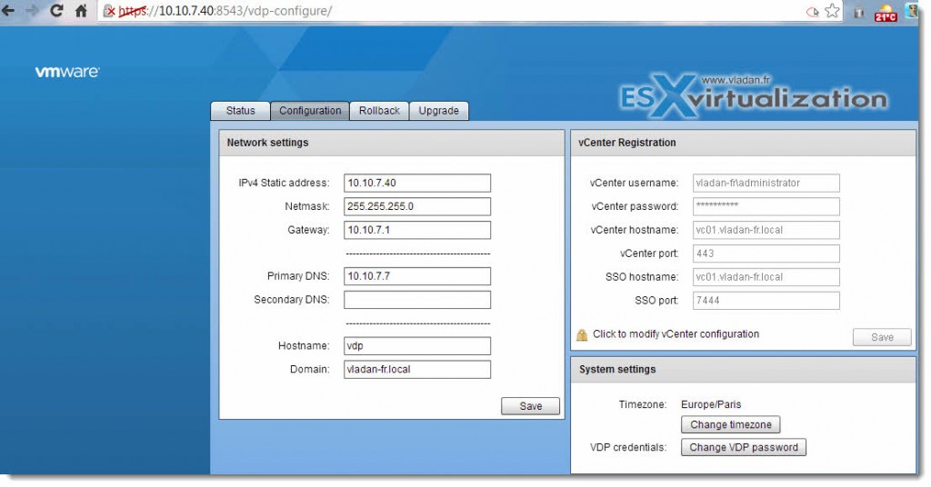 vSphere Data Protection (VDP) - restore operations - ESX Virtualization