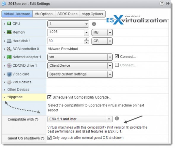 VMware vSphere 5.1 - Virtual Hardware Version 9 - ESX Virtualization