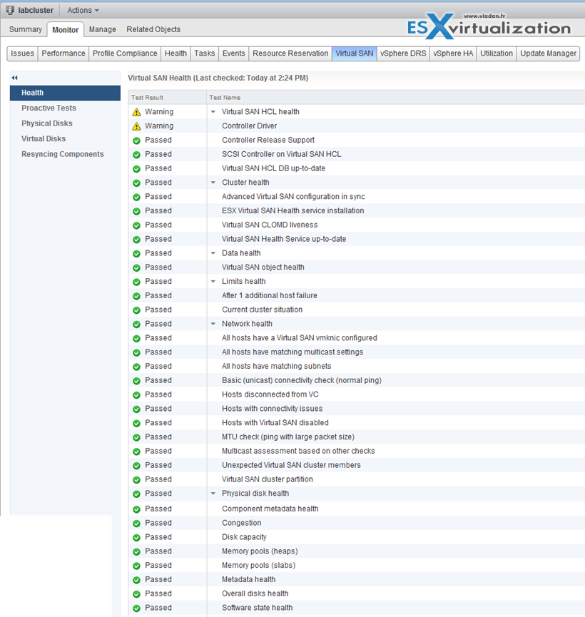 VMware VSAN Health Check Plugin - ESX Virtualization VMware VSAN Health Check Plugin - ESX Virtualization